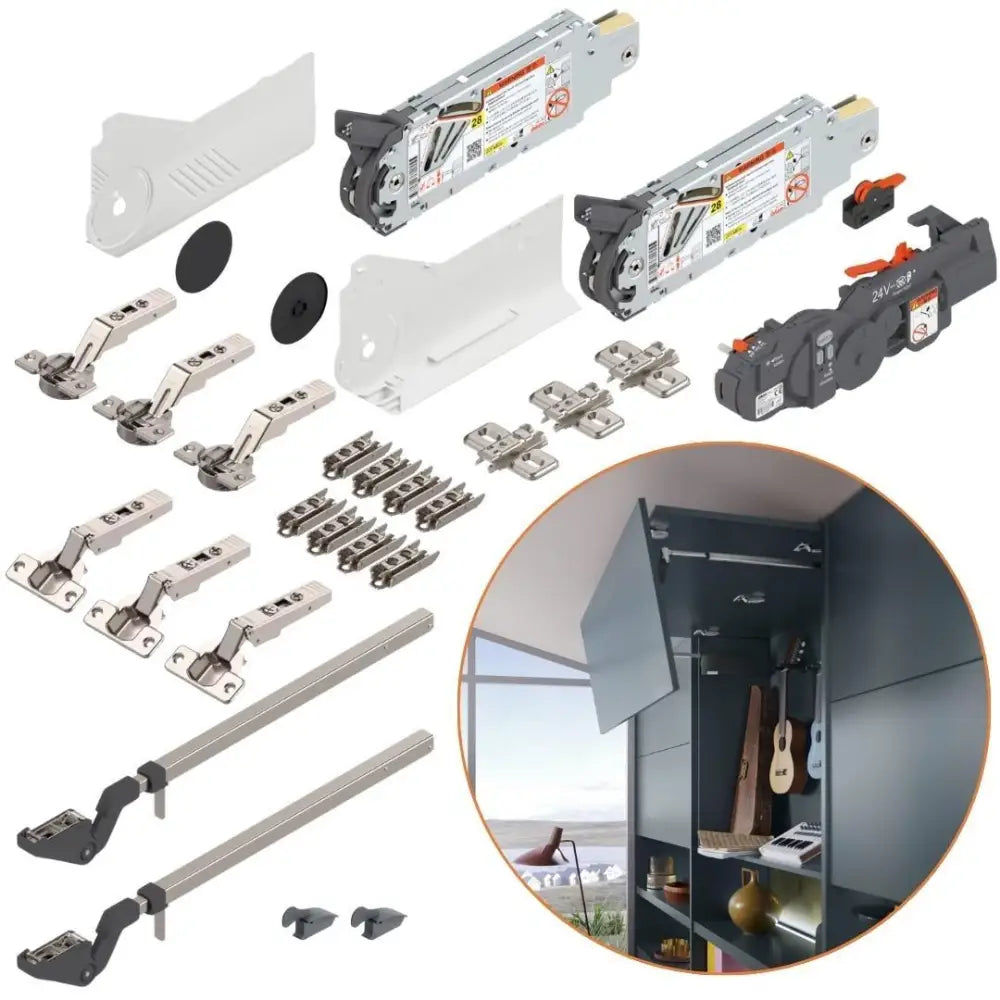 Kit Aventos HF Automação Blum Servo-Drive Fonte Blum – Marceneiro